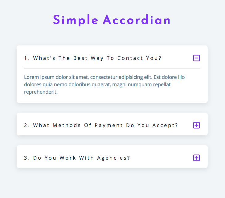 GitHub - TanvirAmi/simple-accordion: simple accordion with pure vanilla js